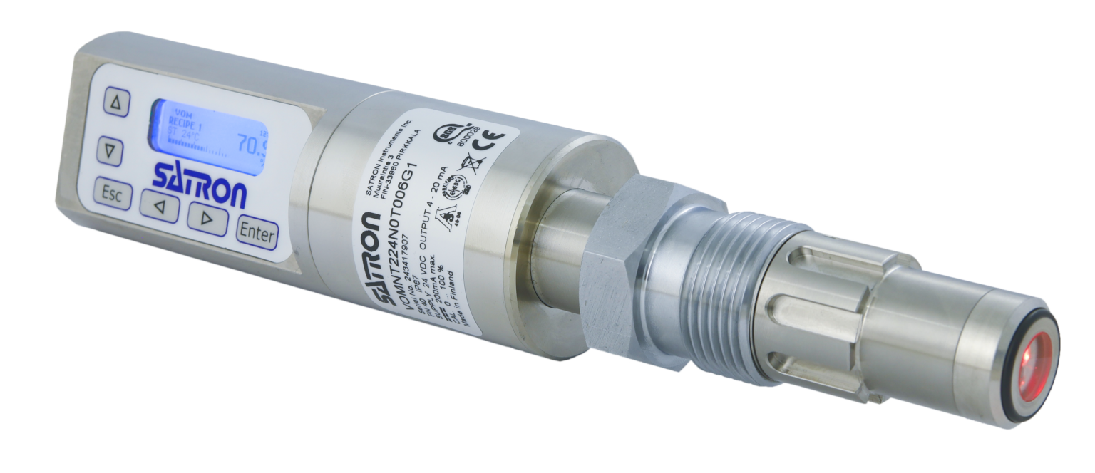 SATRON VOM – Optical Turbidity Sensor for Food & Beverage Applications - Satron Instruments